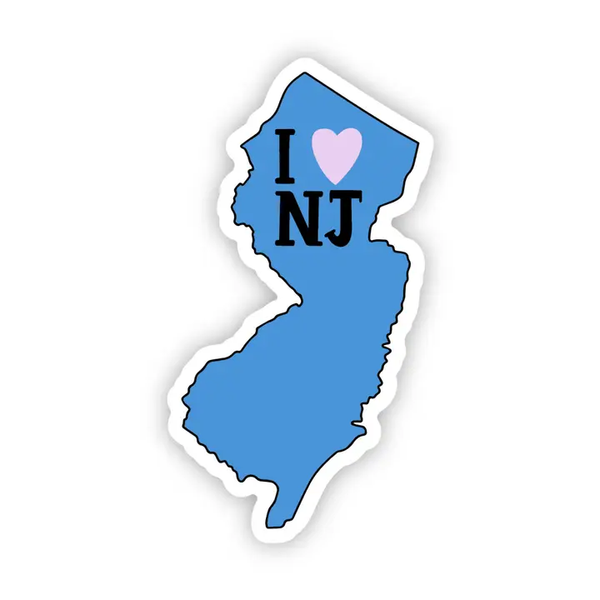I Love New Jersey Sticker | Heart of the Home Inc