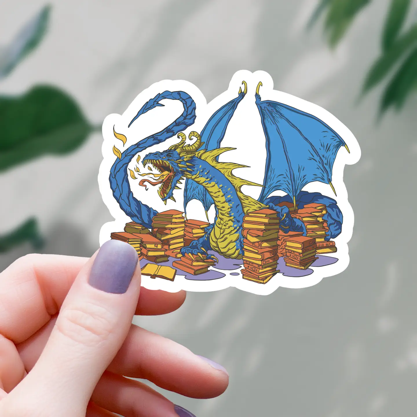 Library Book Dragon Sticker | Heart of the Home LV