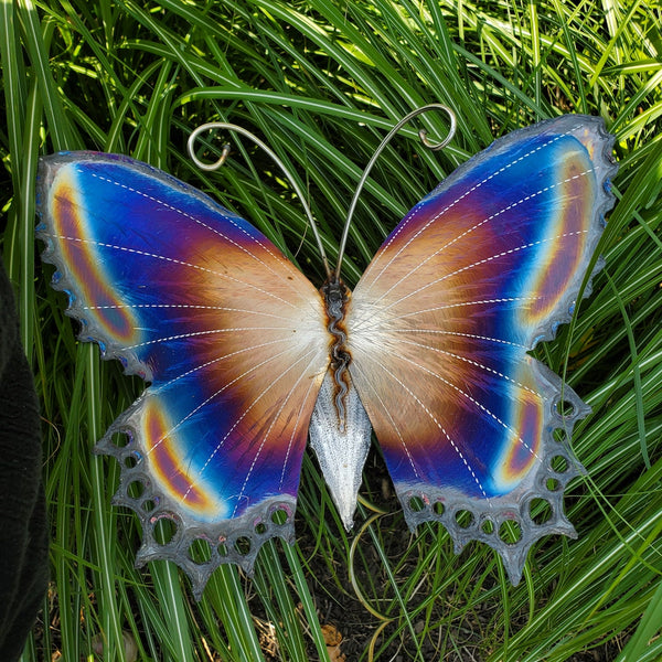 Small Lace Edge Butterfly Garden Stake - Light Edges | Heart of the ...