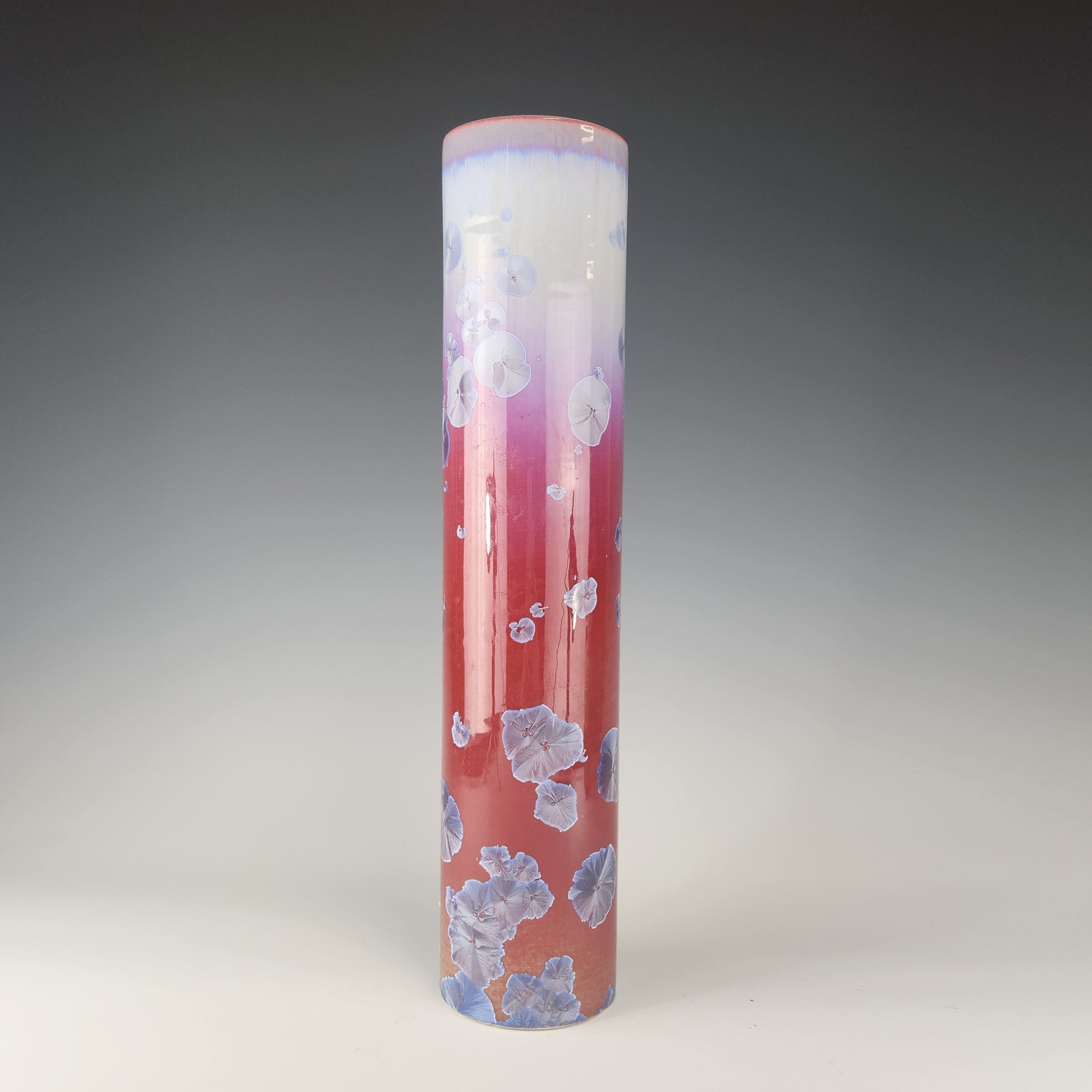 Violet Cylinder Vase - 14" | Heart of the Home Inc